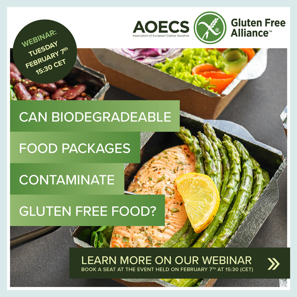 Biodegradeable food packages contaminate gluten free food | AOECS